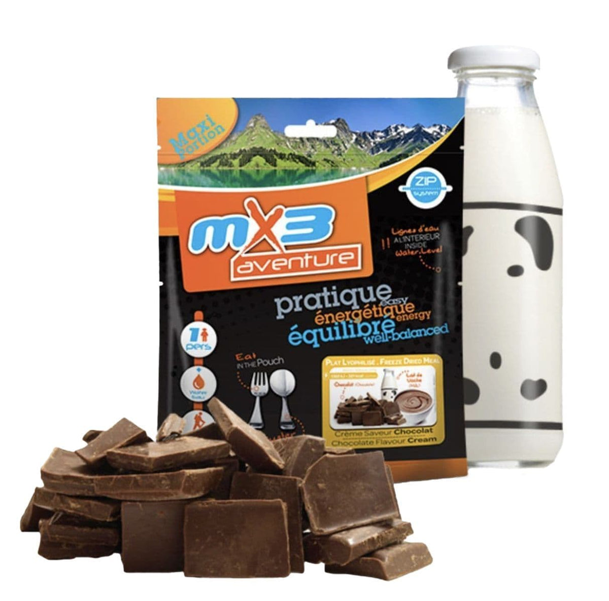 Freeze Dried MRE Ration Meal Pouch - Chocolate Flavoured Cream 75g ...